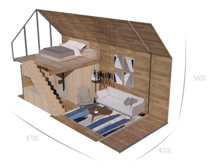 Luxury Prefab Loft House , Prefabricated Modular Homes Aluminum ...