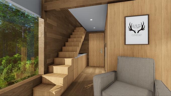 Luxury Prefab Loft House , Prefabricated Modular Homes Aluminum ...