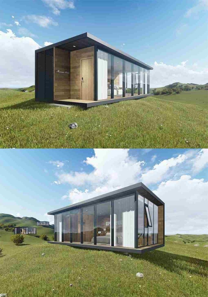 Aluminum Structure Modern Prefab Houses Lightweight Economical Prefab Homes