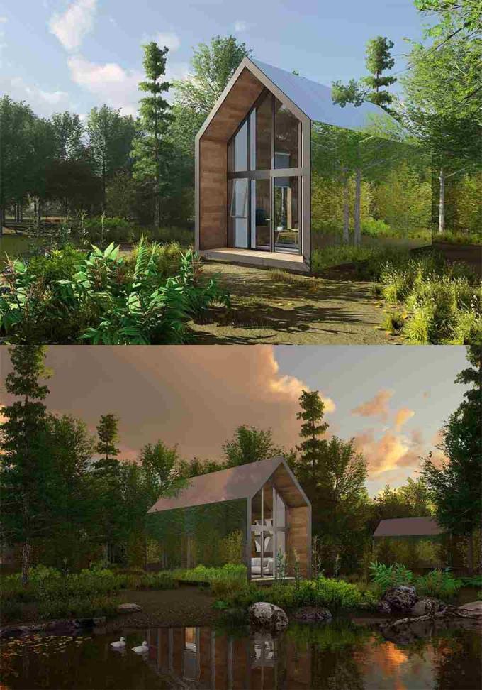 Deluxe Prefab Loft Homes / Prefab Modular House Fire Resistant For ...